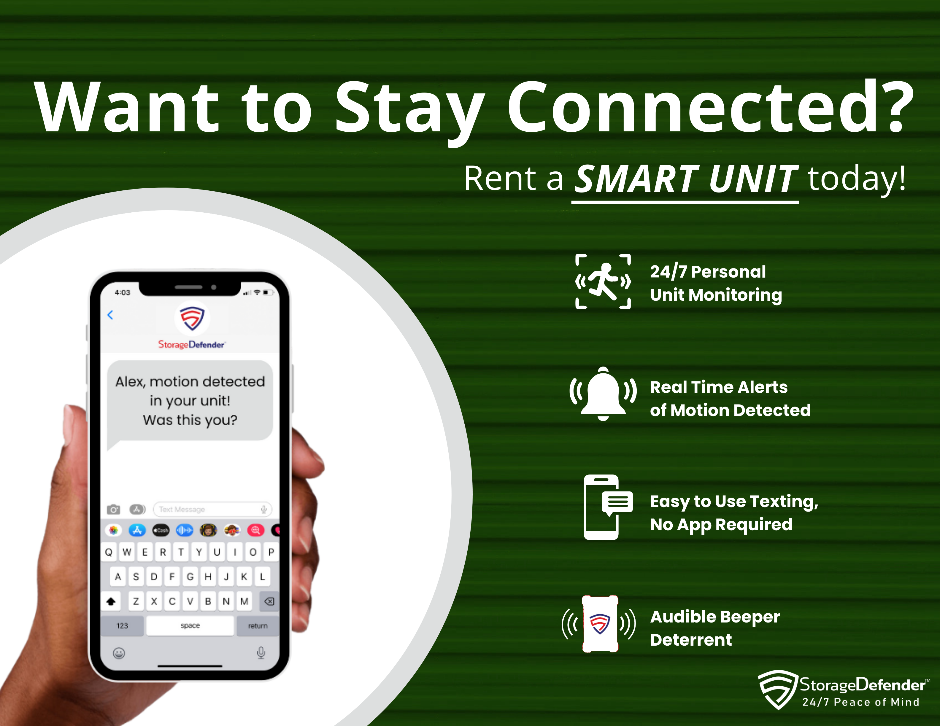 StorageDefender Smart Units | Pack Rat Mini Storage