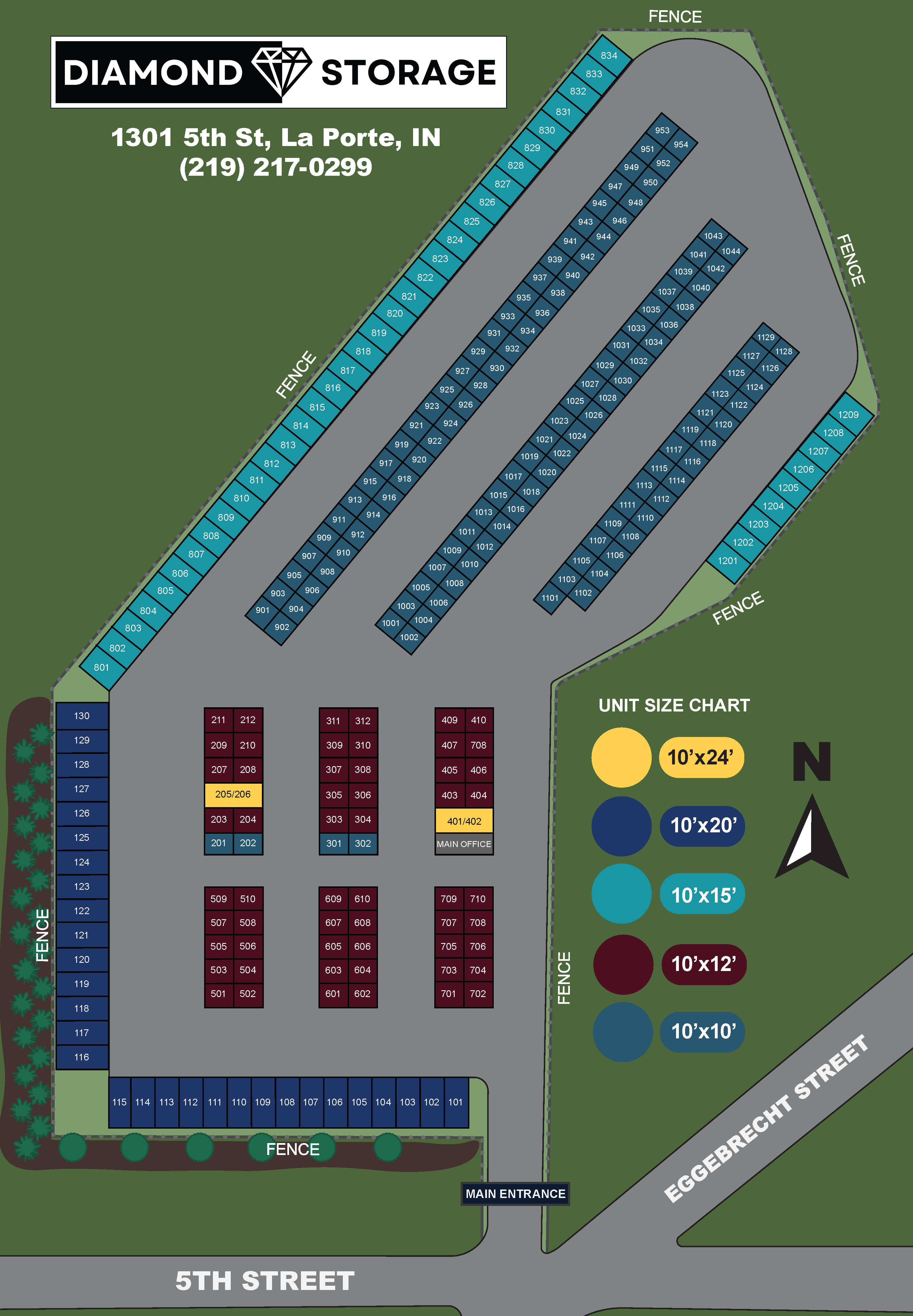 Self Storage Units in La Porte, IN 46350 | Diamond Storage
