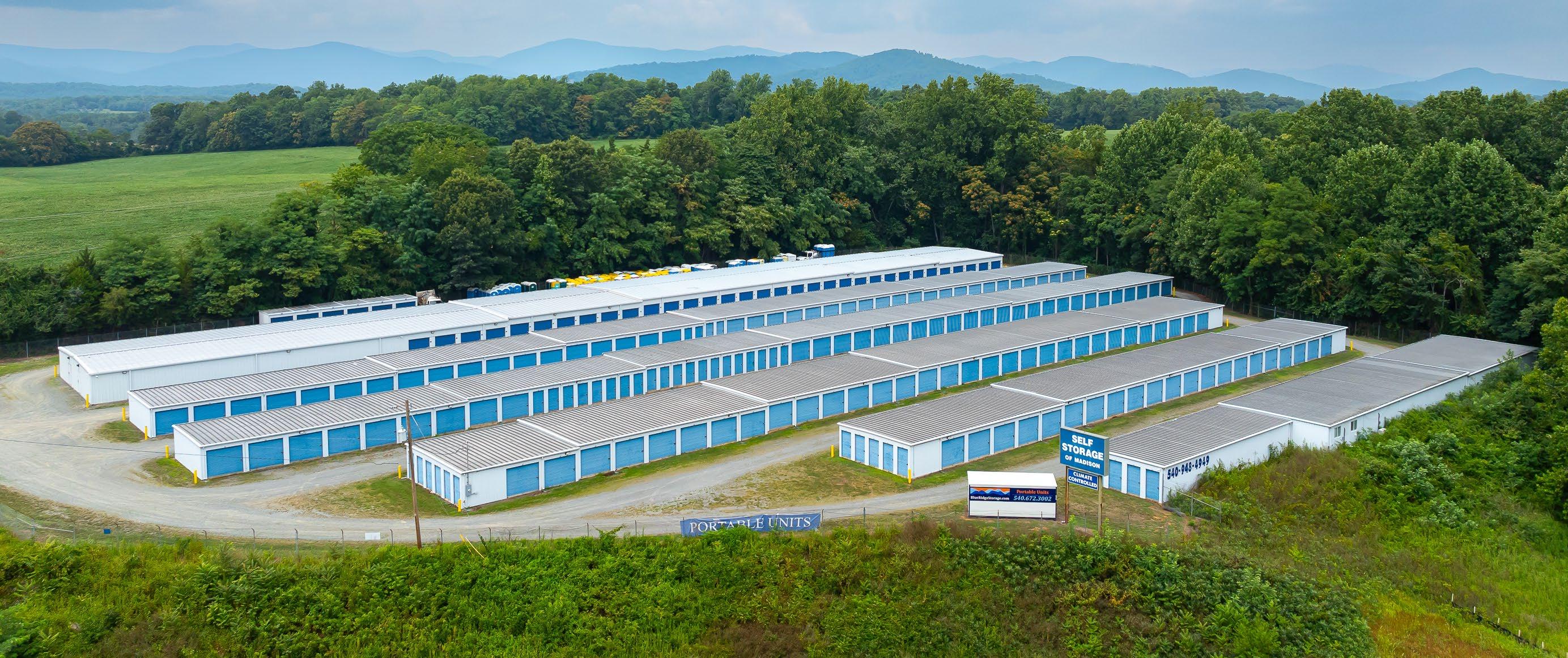 Fenced & Lighted Facility with Drive-Up Units and Tractor Trailer ...