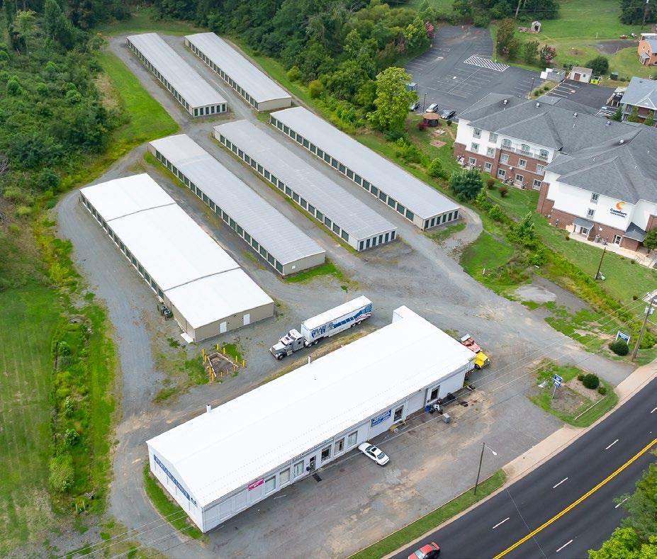 Fenced & Lighted Facility with Drive-Up Units and Tractor Trailer ...