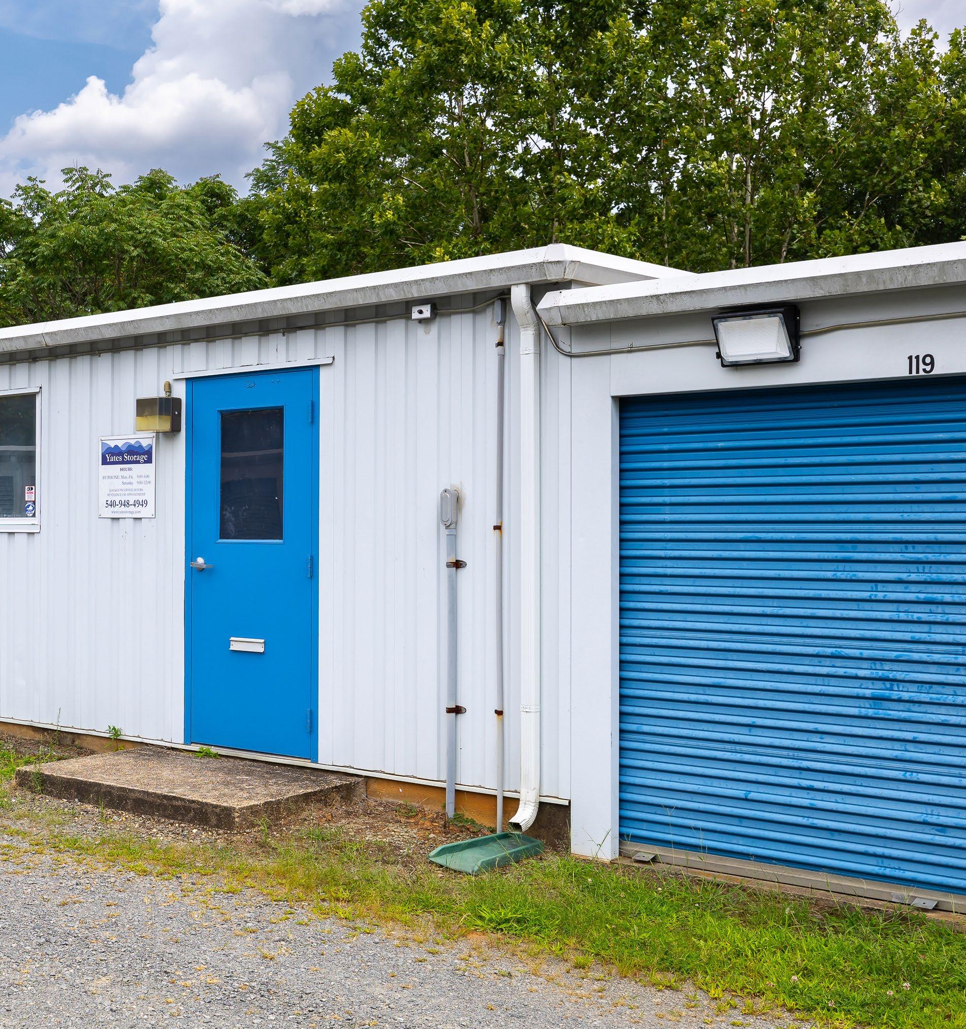 Fenced & Lighted Facility with Drive-Up Units and Tractor Trailer ...