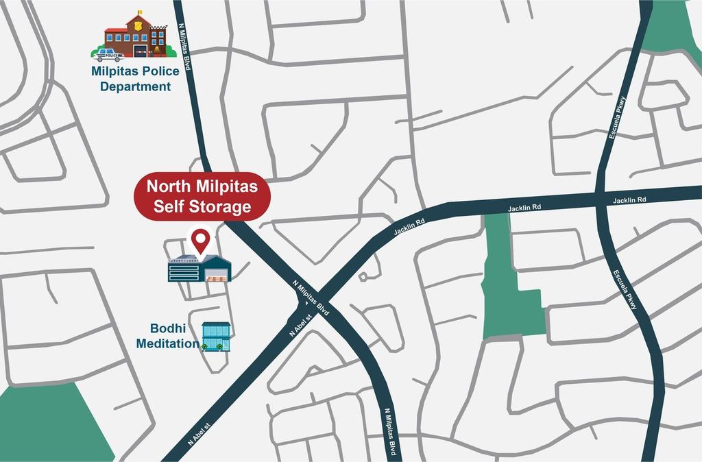 Map & Directions | North Milpitas Self Storage | Cubix Asset Management