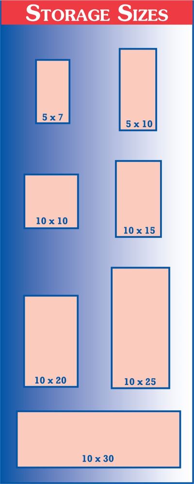 Size Guide | Advanced Self Storage