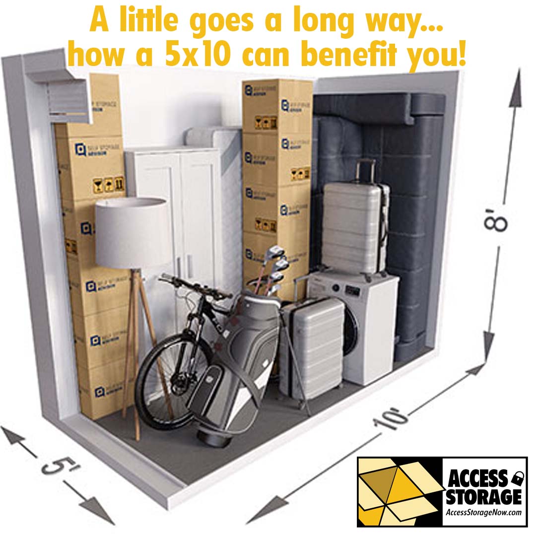 How to choose the right size of storage unit | Access Storage Now, LLC